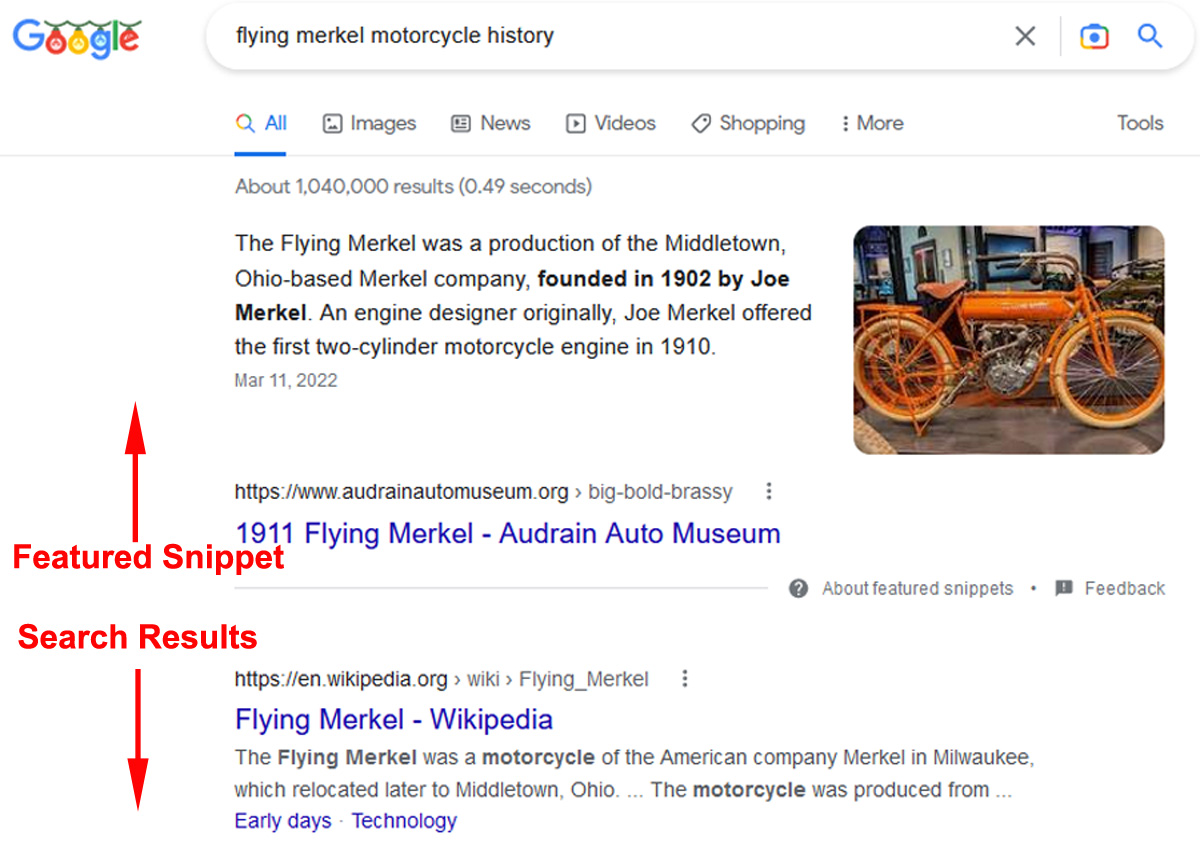 Search Results' Featured Snippet | Revolution Marketing
